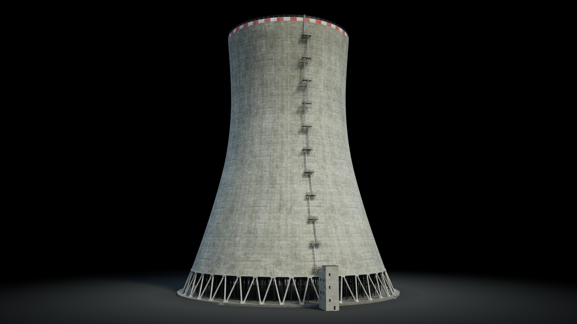 Industrial Cooling Tower Model - TurboSquid 2250405
