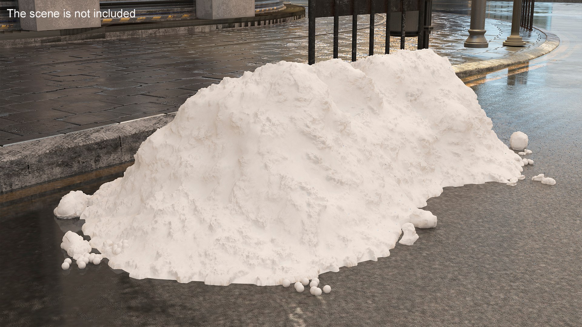 Pile Of Snow 3D - TurboSquid 2117689