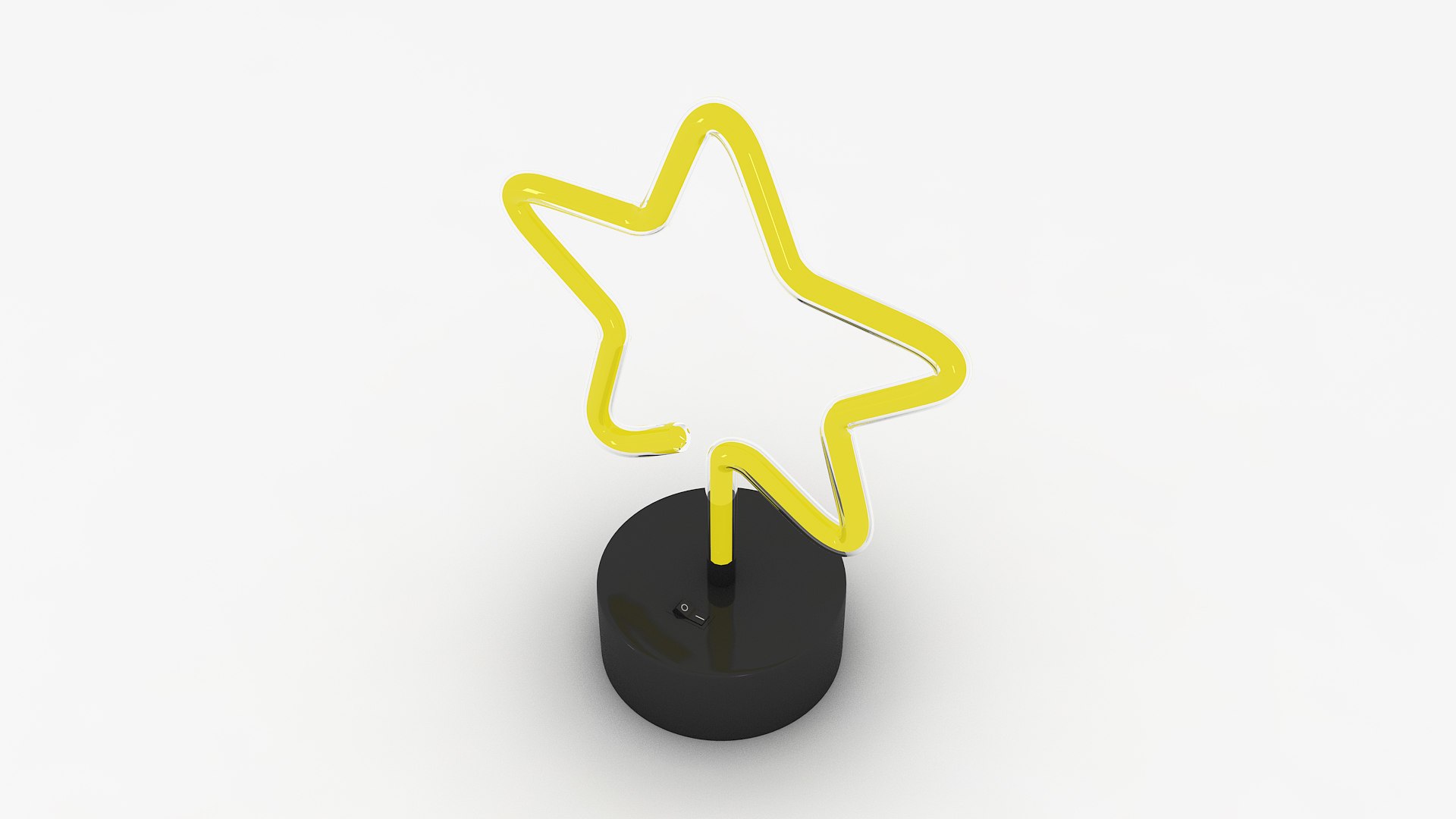 3D Neon Star Lamp - TurboSquid 2001264