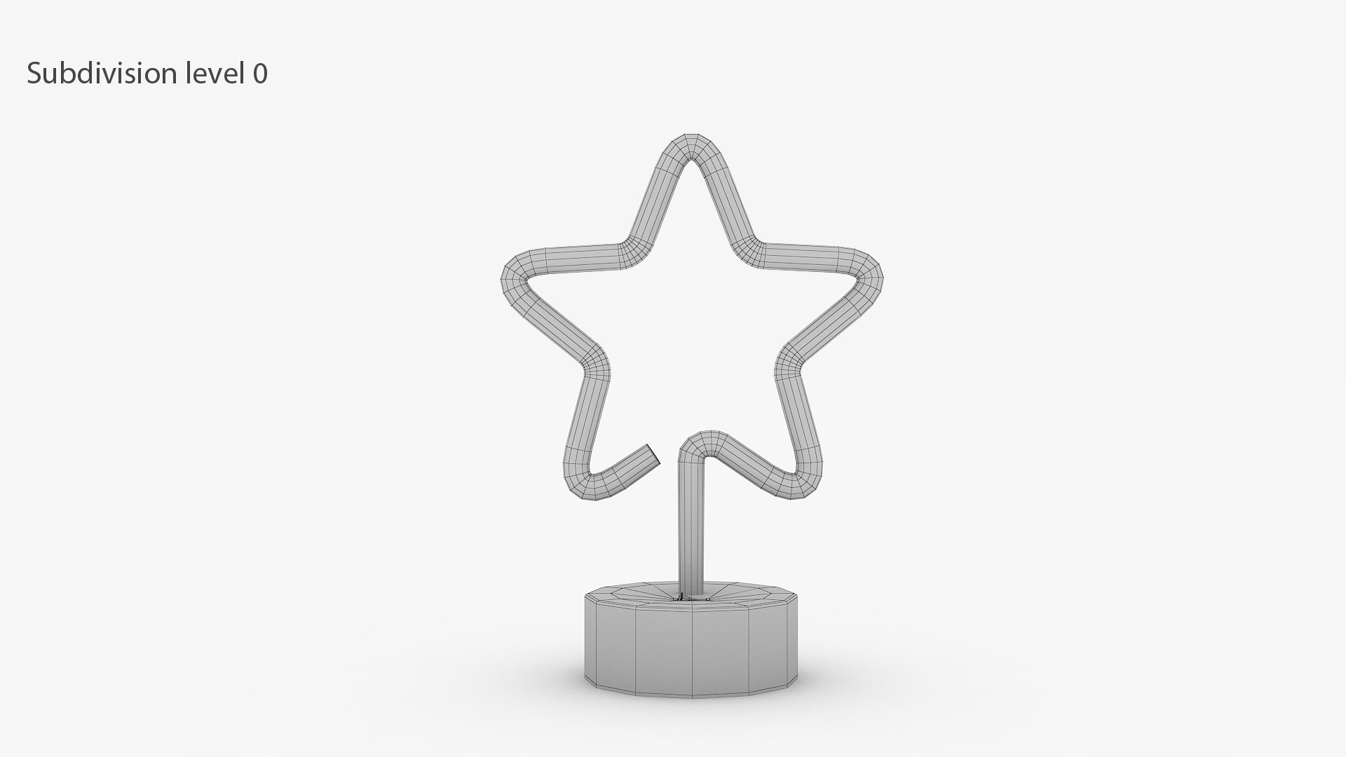 3D Neon Star Lamp - TurboSquid 2001264