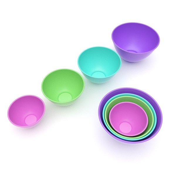 Mixing bowls 3D model - TurboSquid 1322166