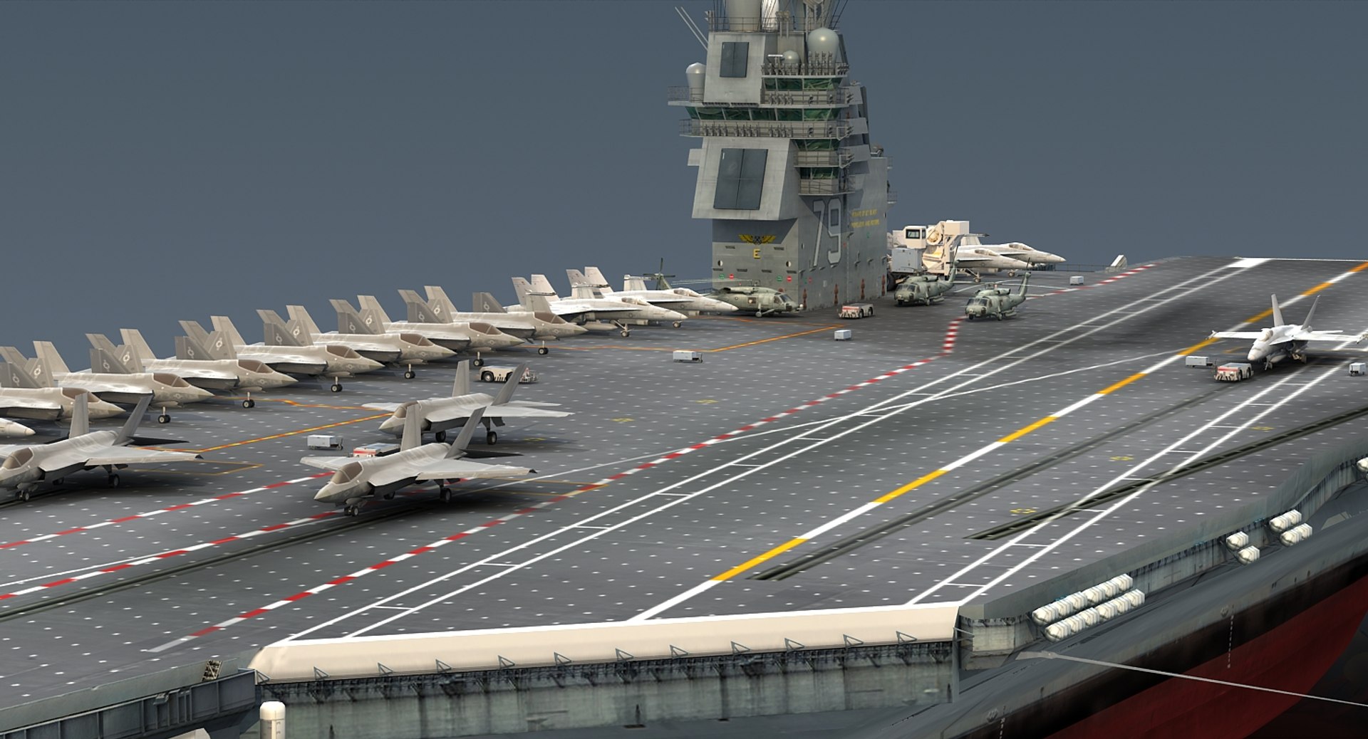 3D uss john f kennedy model - TurboSquid 1339043