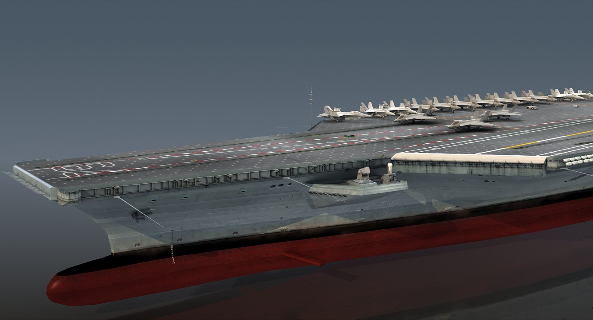 3D uss john f kennedy model - TurboSquid 1339043