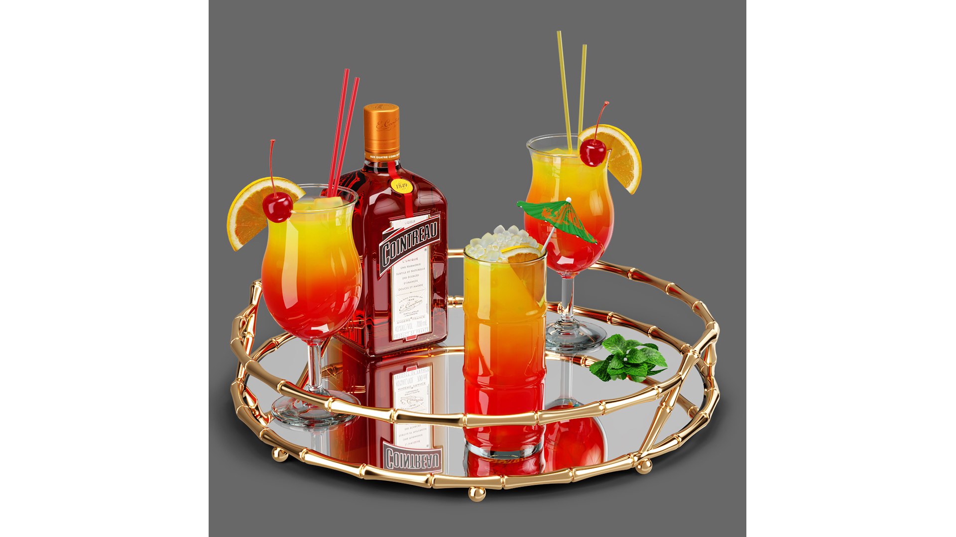3D model Cocktails Set - TurboSquid 1920725