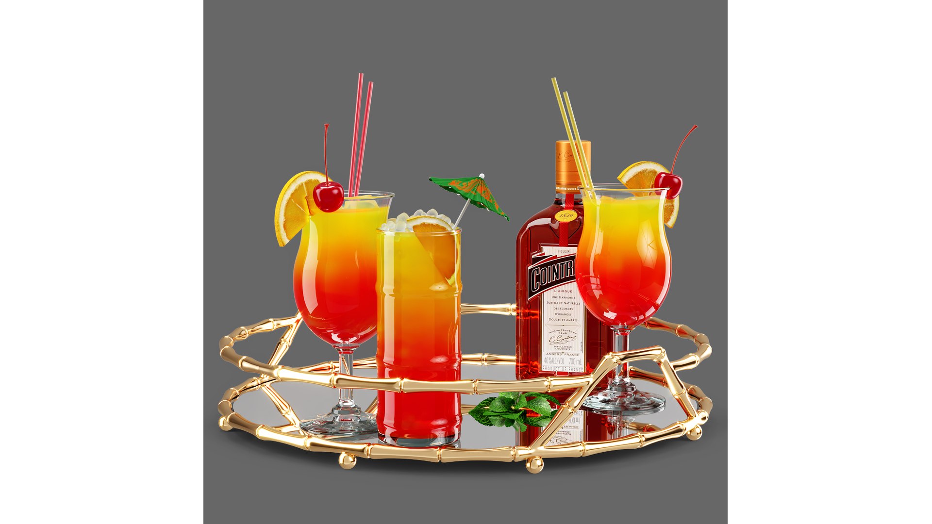 3D model Cocktails Set - TurboSquid 1920725
