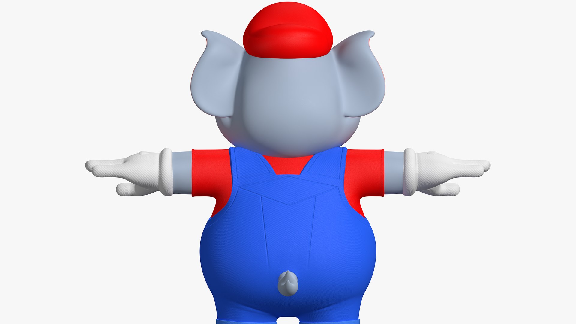 3D Cinematic Mario Elephant Game Character 8K model - TurboSquid 2125128