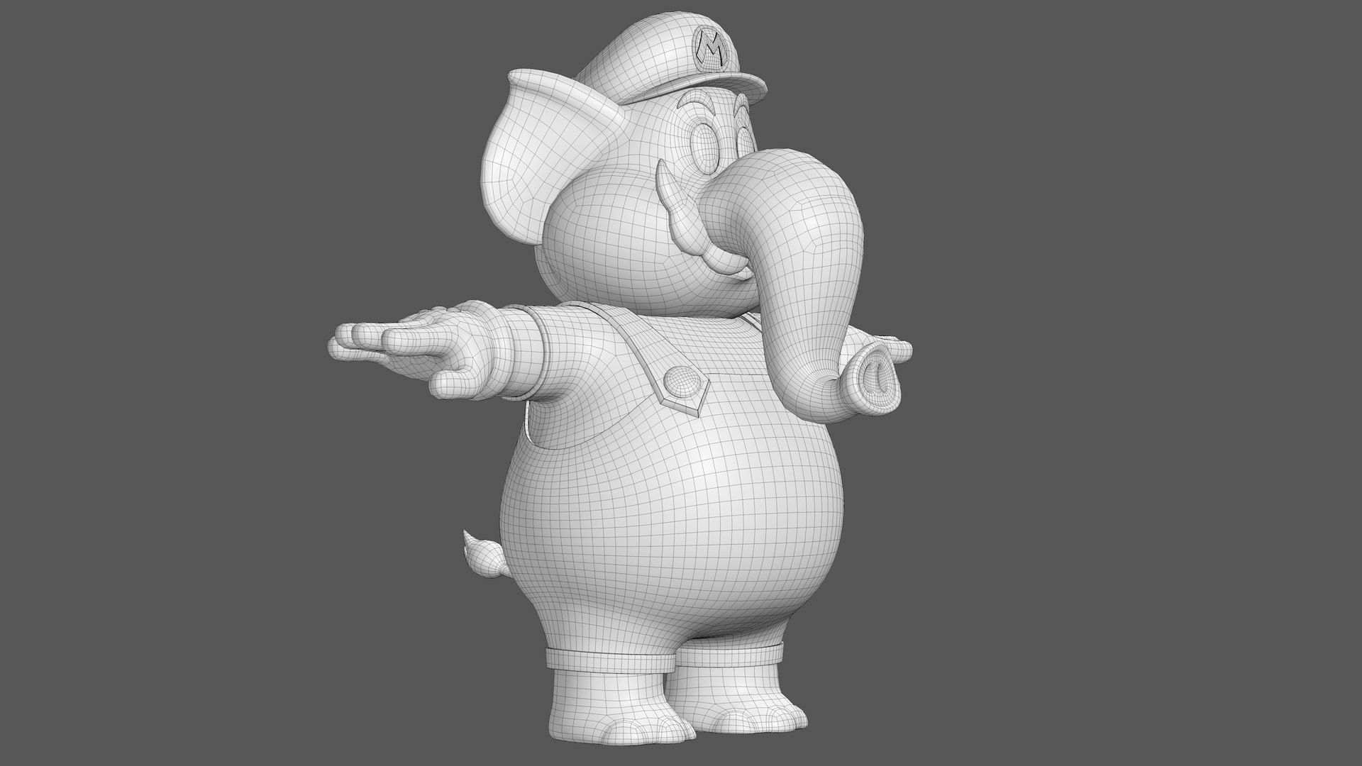 3D Cinematic Mario Elephant Game Character 8K model - TurboSquid 2125128