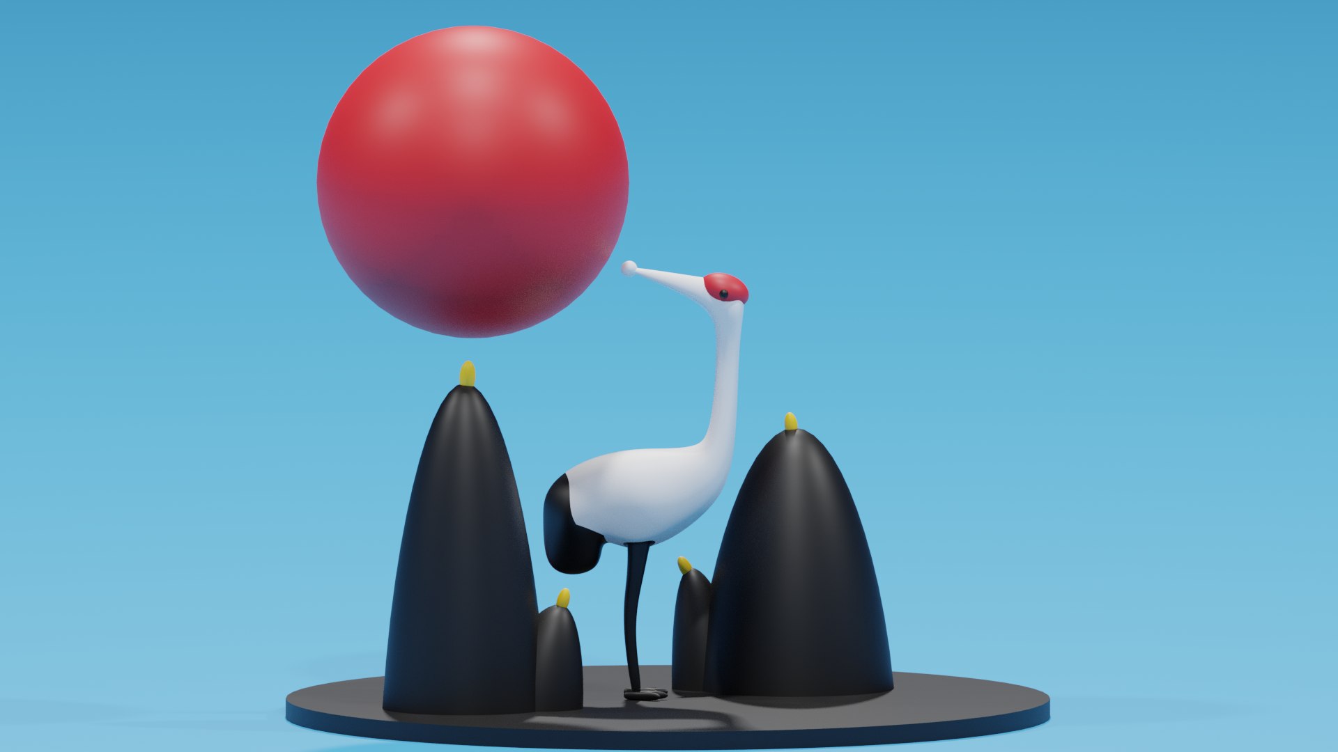 Hwatu Flower Card Hanafuda January Pine 3D Model - TurboSquid 2122434