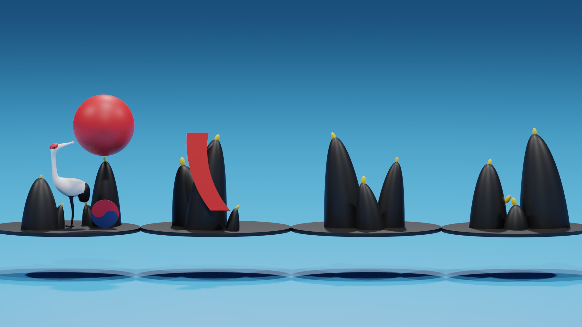 Hwatu Flower Card Hanafuda January Pine 3D Model - TurboSquid 2122434