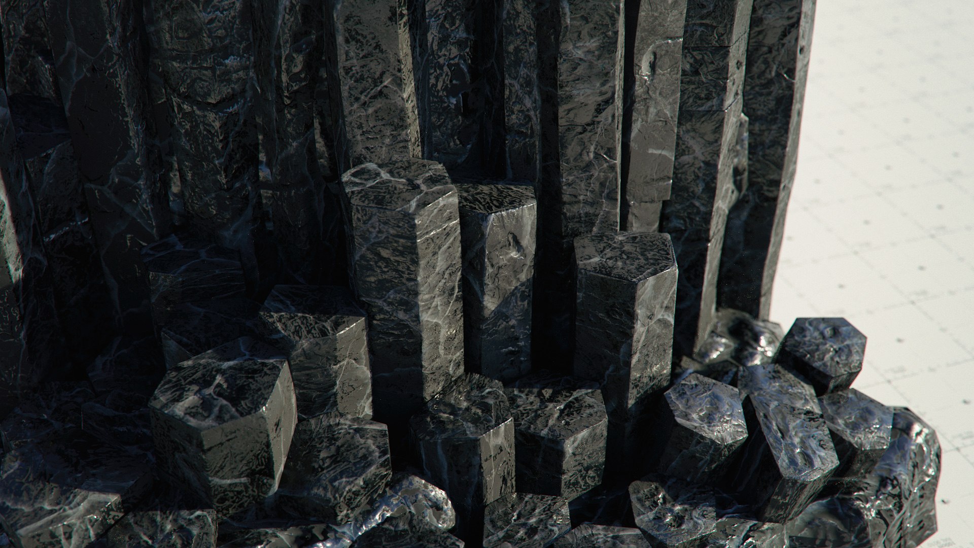 Basalt Columns Rocks Kit 3D Model - TurboSquid 1233488