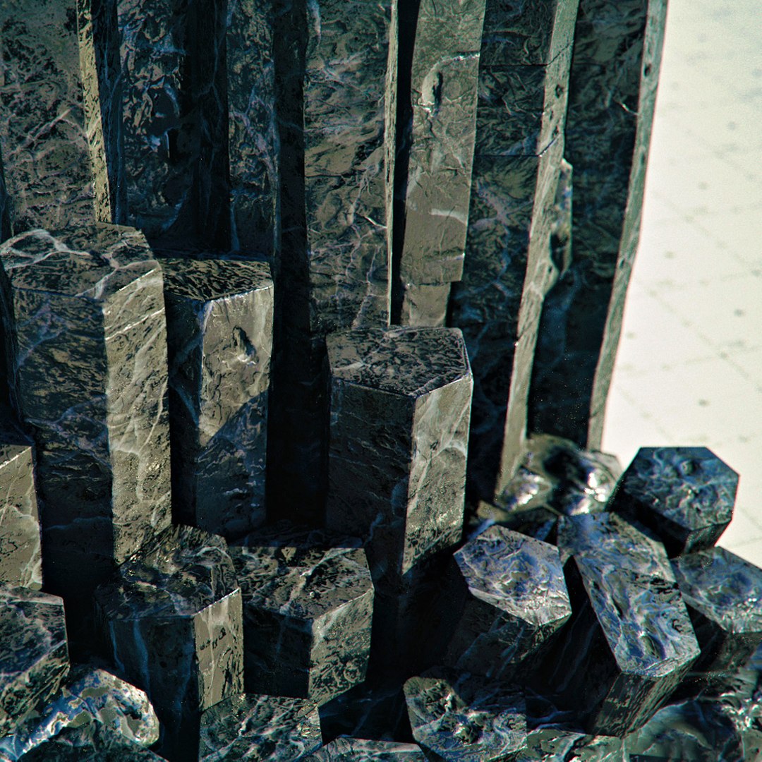 Basalt Columns Rocks Kit 3D Model - TurboSquid 1233488
