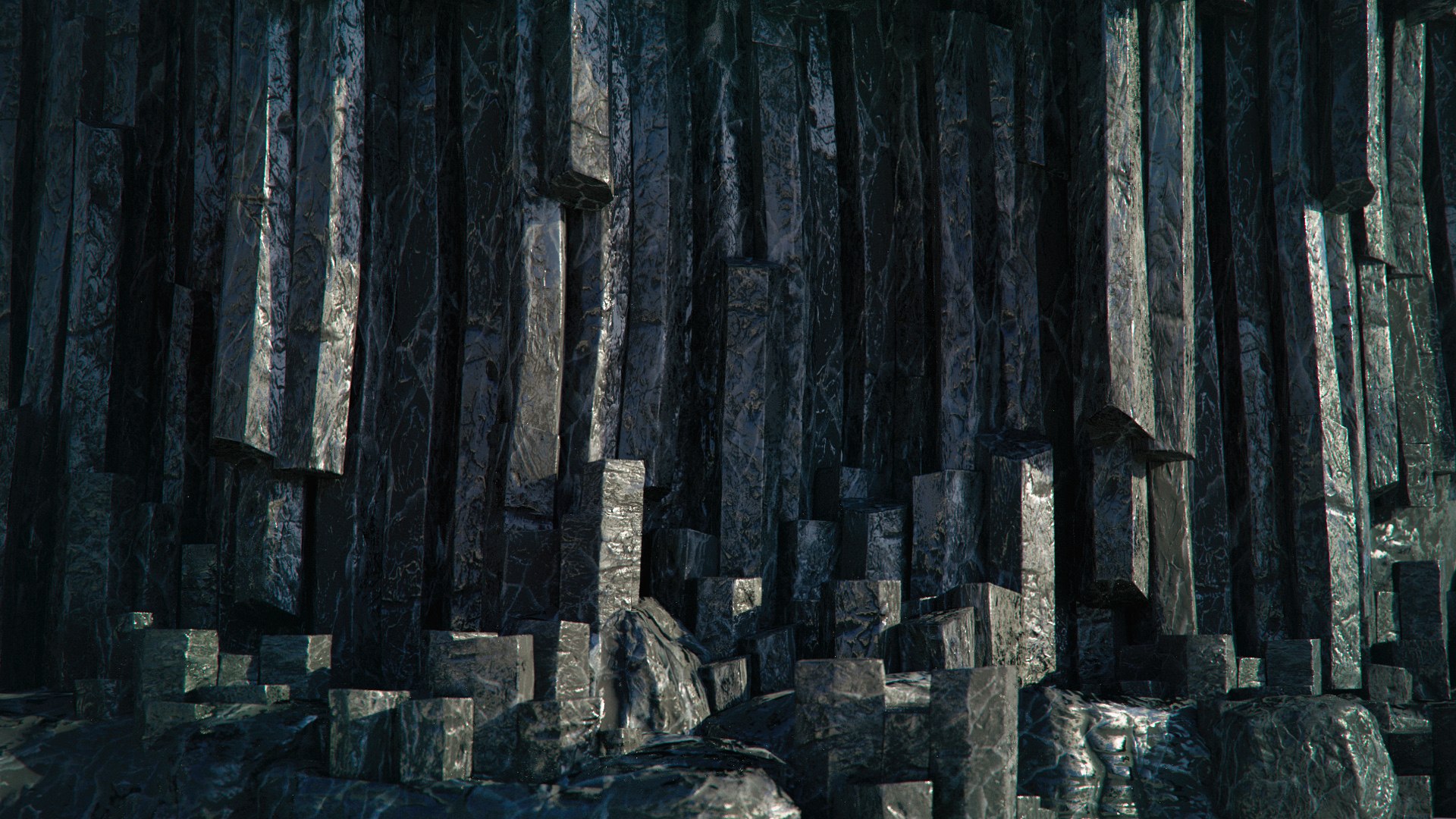 Basalt Columns Rocks Kit 3D Model - TurboSquid 1233488