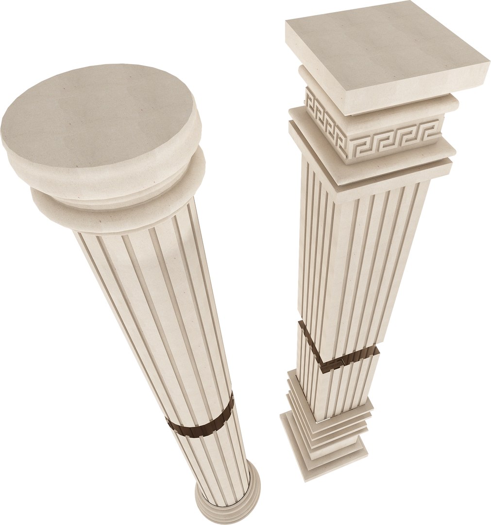 3D Model Plaster Molding Decoration Columns - TurboSquid 1531910