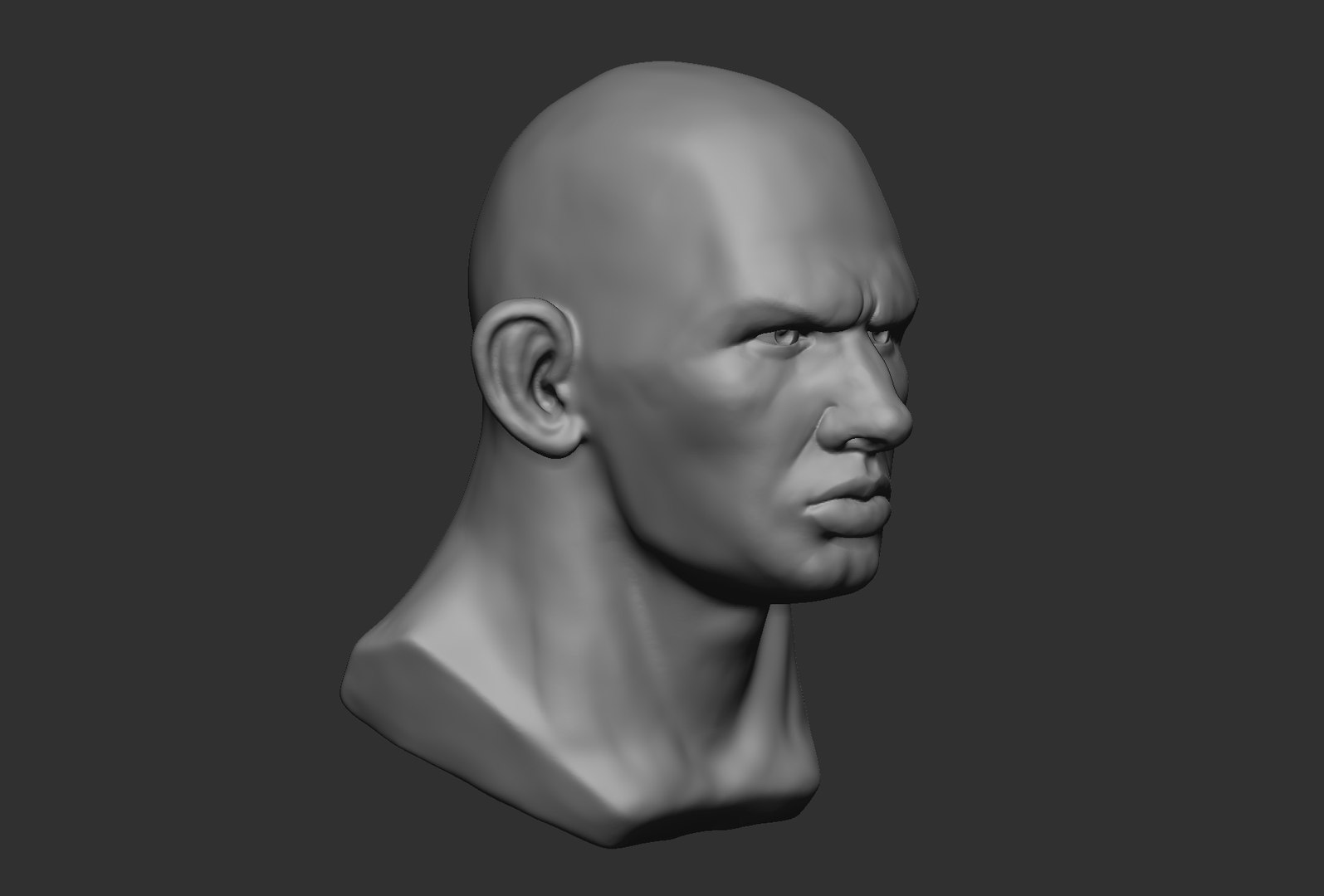 3D Male Head Base Mesh Model - TurboSquid 1835807