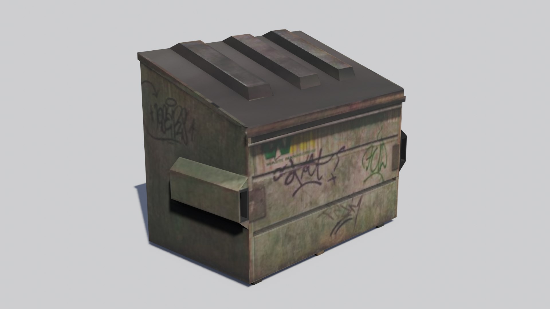Free Low-poly Dumpster Game Ready 3D Model - TurboSquid 1779167