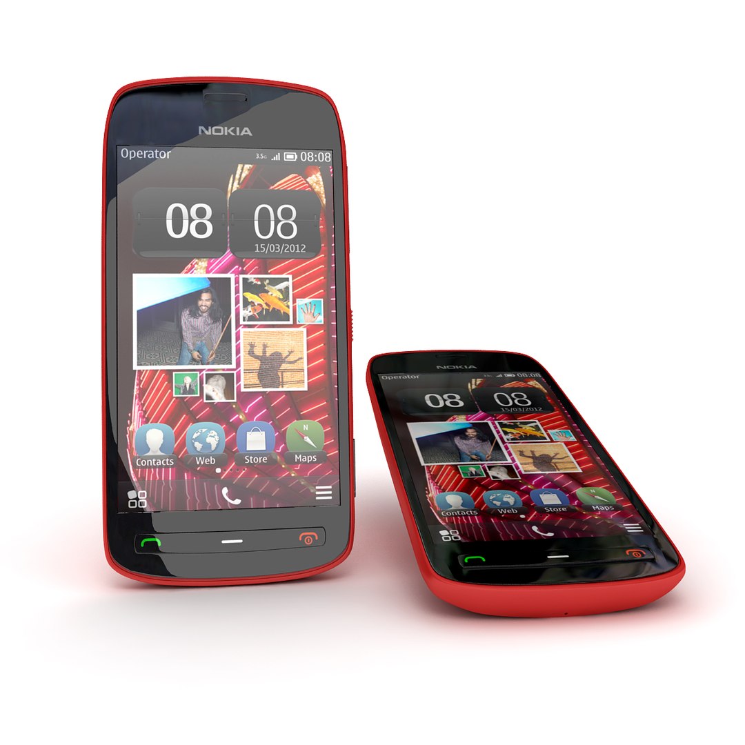 nokia 808 pureview red 3d 3ds