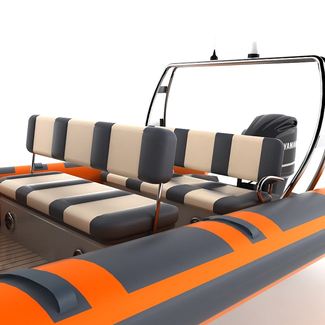 Rigid Inflatable Boat 3d Model