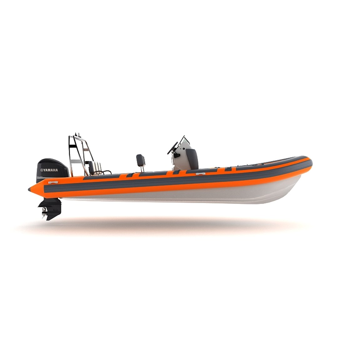 Rigid Inflatable Boat 3d Model