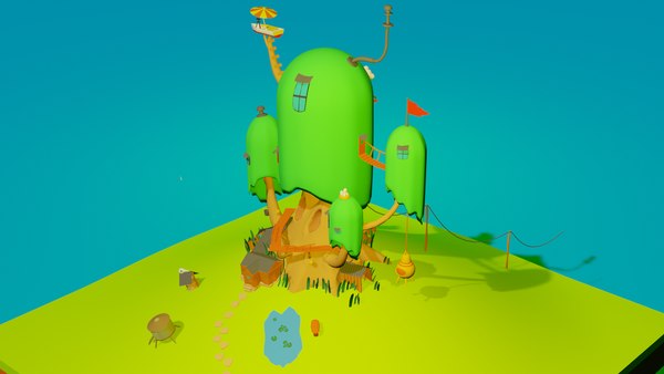 3D model House tree adventure time - TurboSquid 1787413