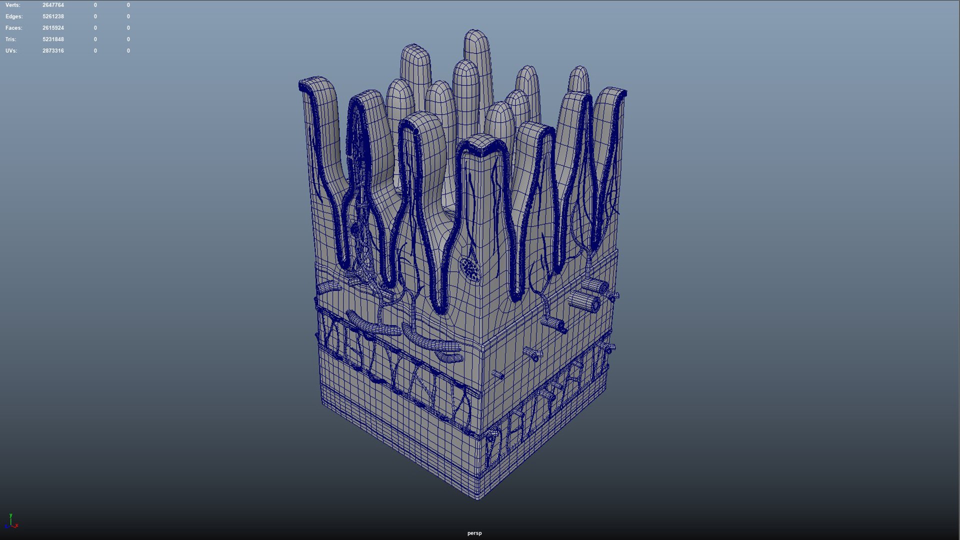 3D Small Intestine Wall Section Model - TurboSquid 2187109