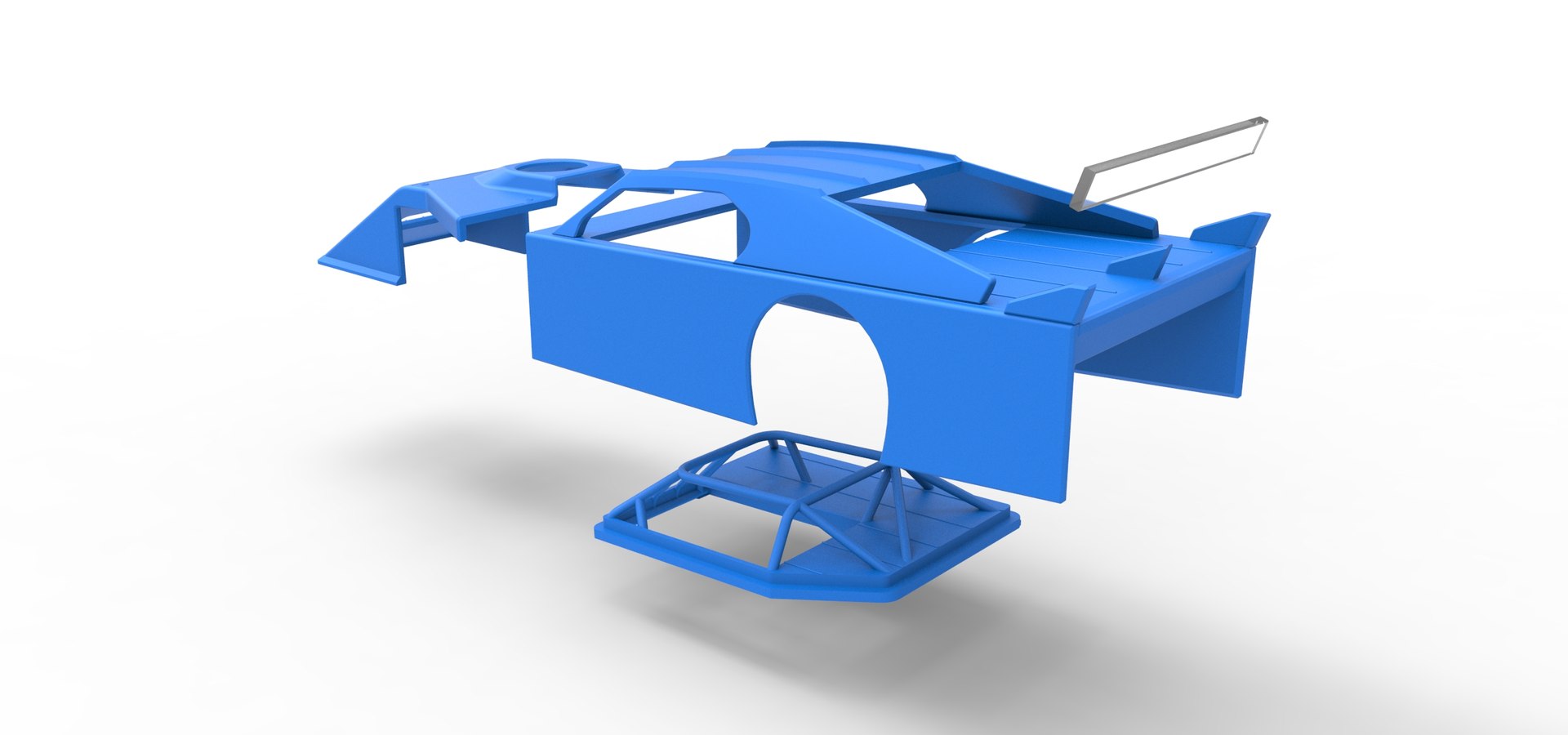 Shell Of Asphalt Modified Stock Car V2 Scale 1 To 25 3D Model ...