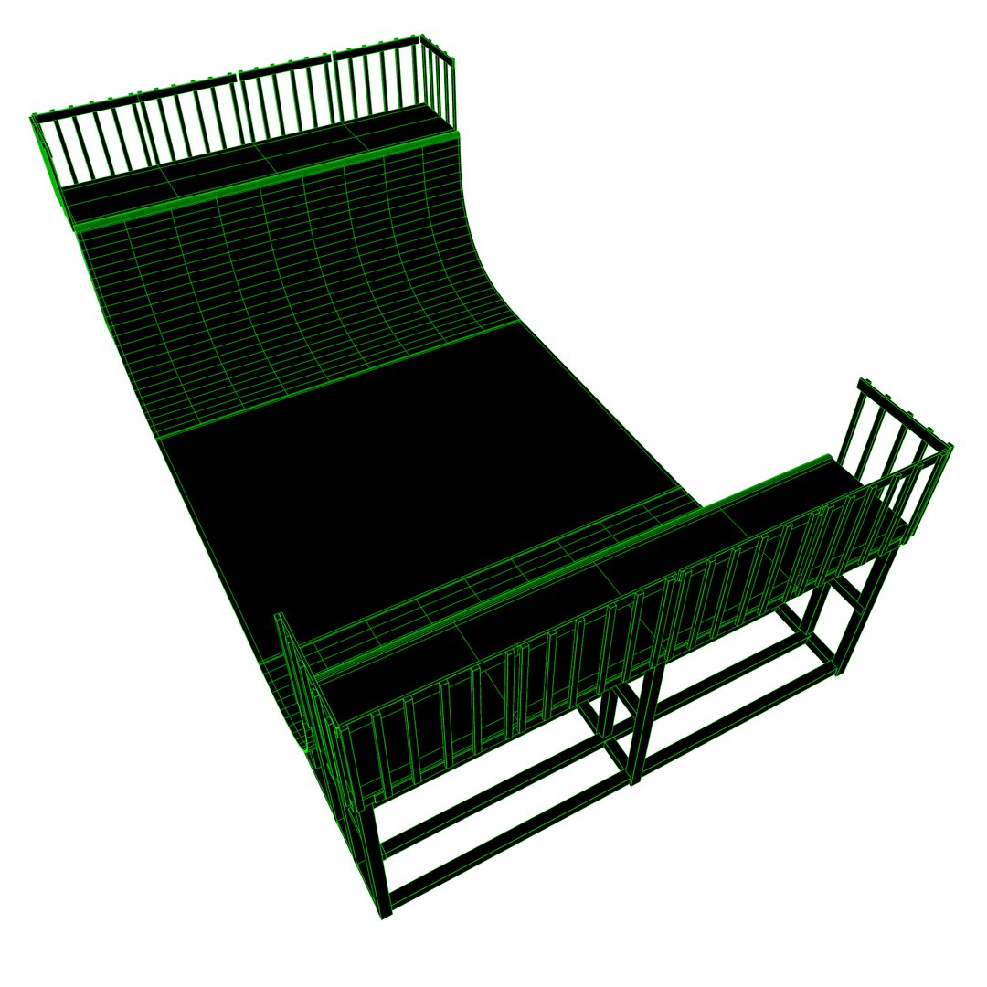 3D Half Pipe Model - TurboSquid 1187710