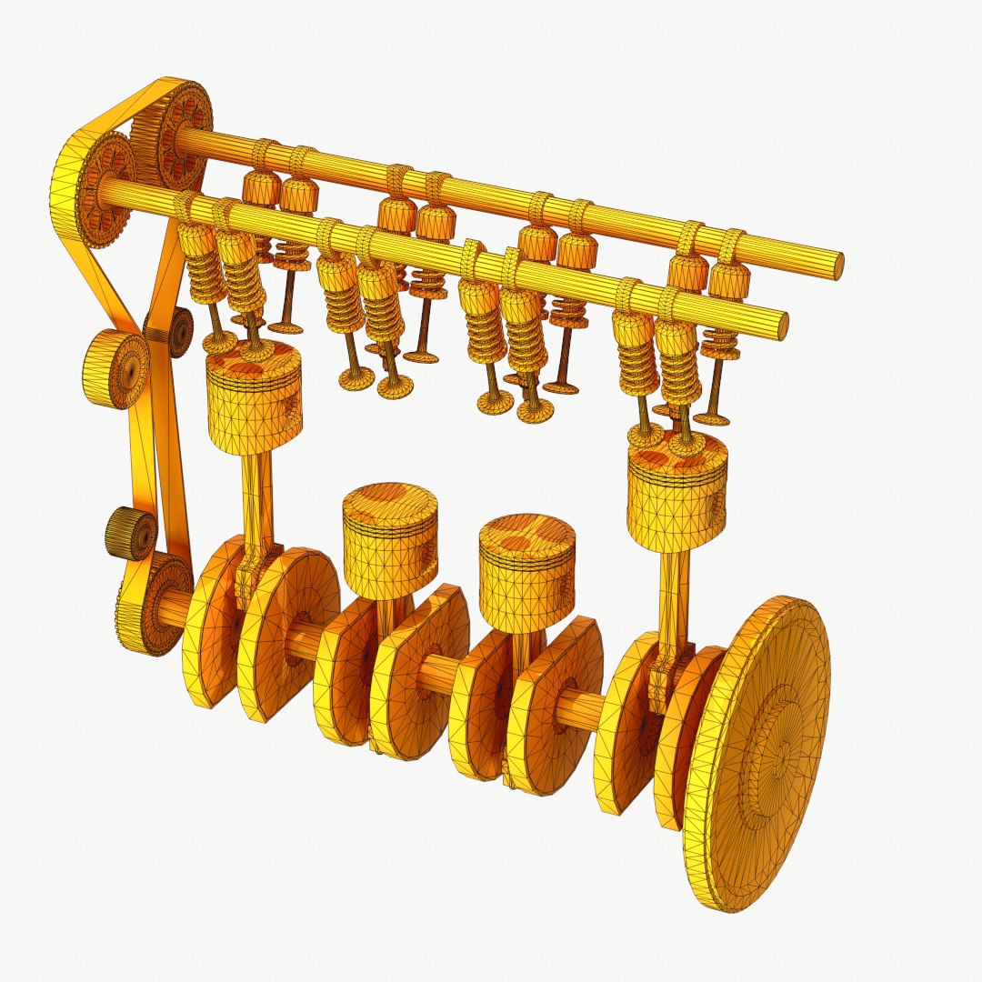 Animated Engine Parts 4T PBR 3D - TurboSquid 1771151