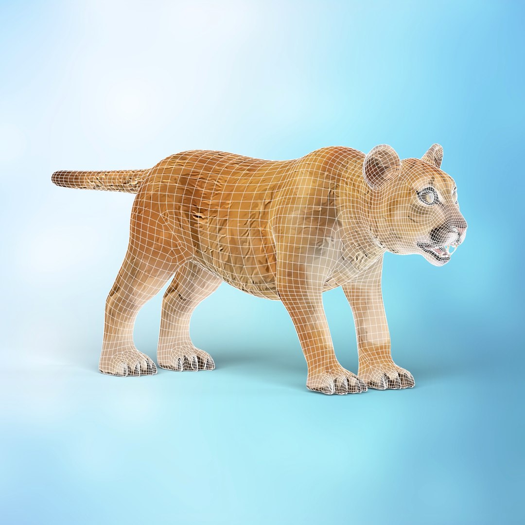 Lion Baby Cartoon Model - TurboSquid 1498558