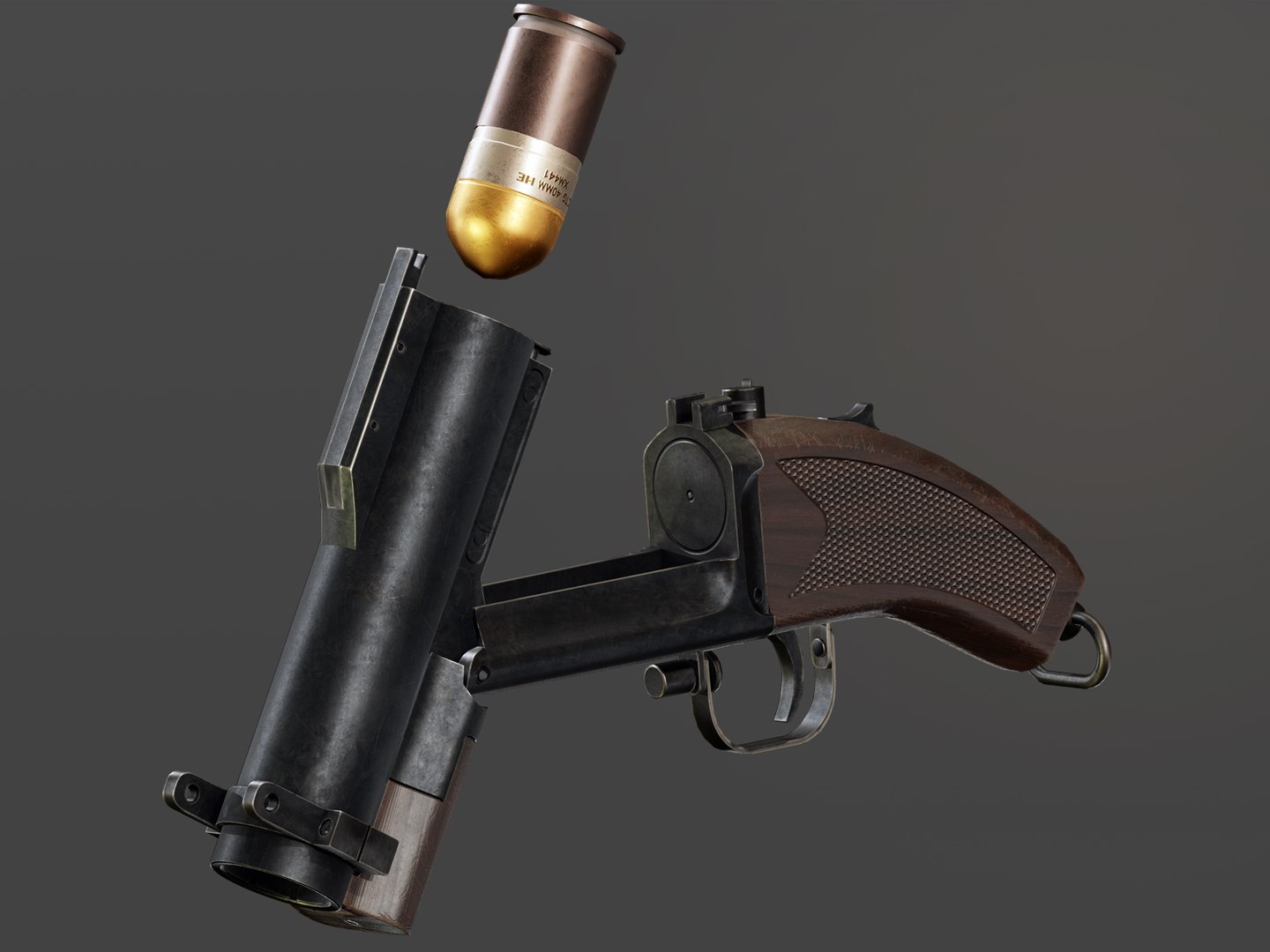 Sawed M79 Grenade Launcher 3D Model - TurboSquid 1419457