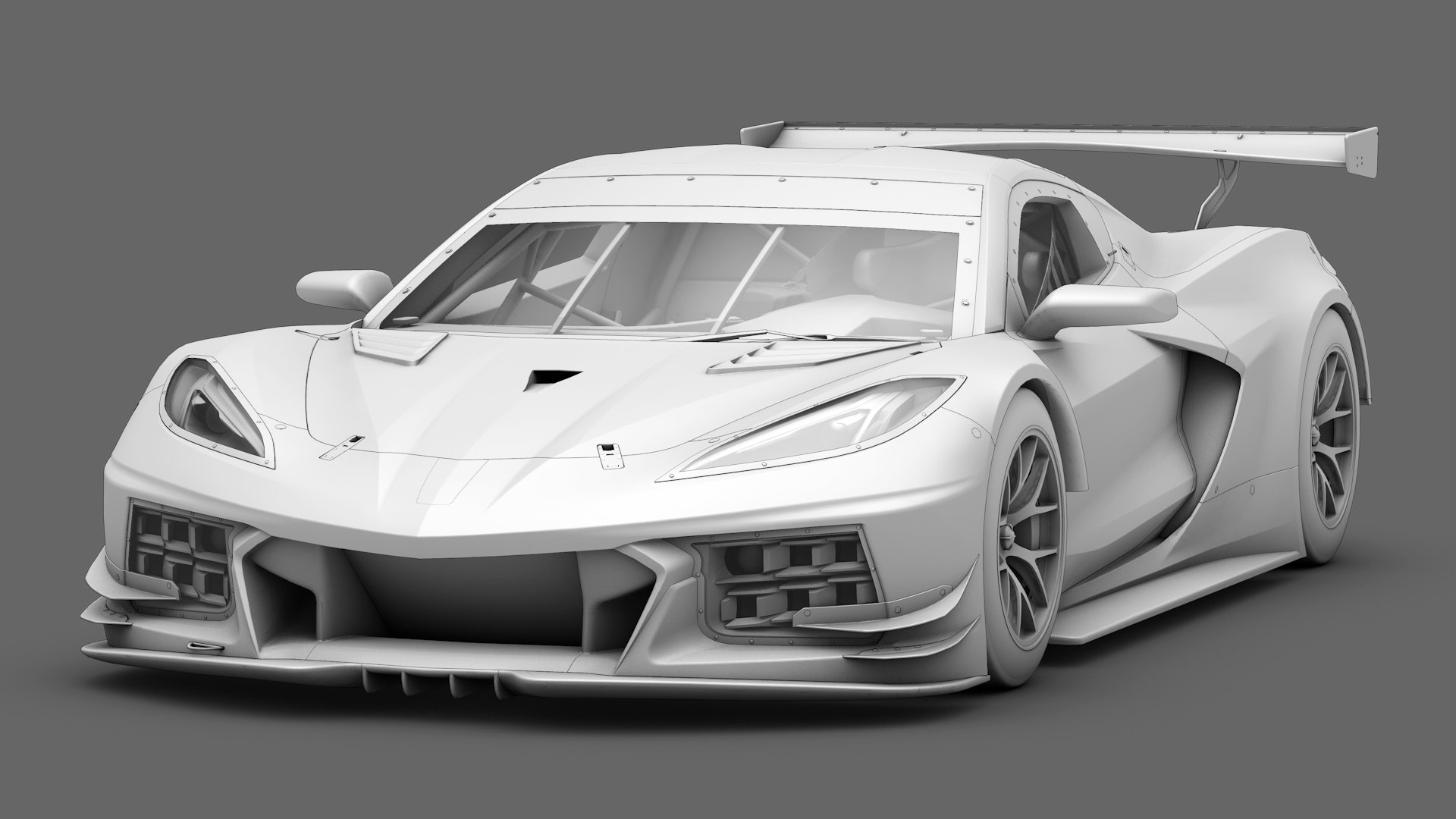3D Chevrolet Corvette C8R GT3 GTLM - TurboSquid 2014954