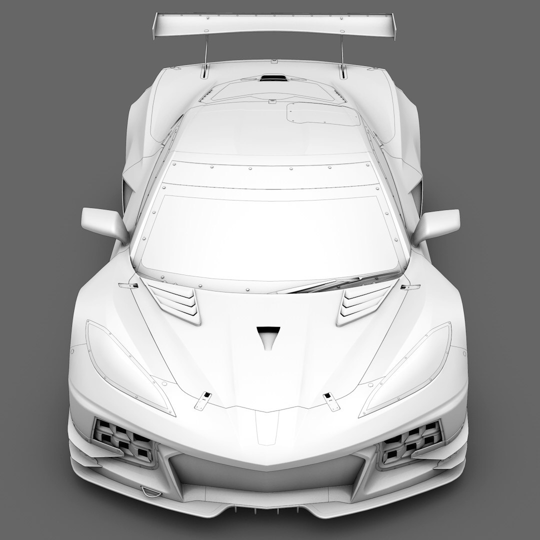 3D Chevrolet Corvette C8R GT3 GTLM - TurboSquid 2014954