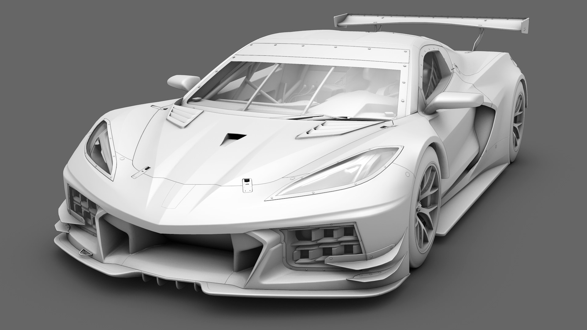 3D Chevrolet Corvette C8R GT3 GTLM - TurboSquid 2014954