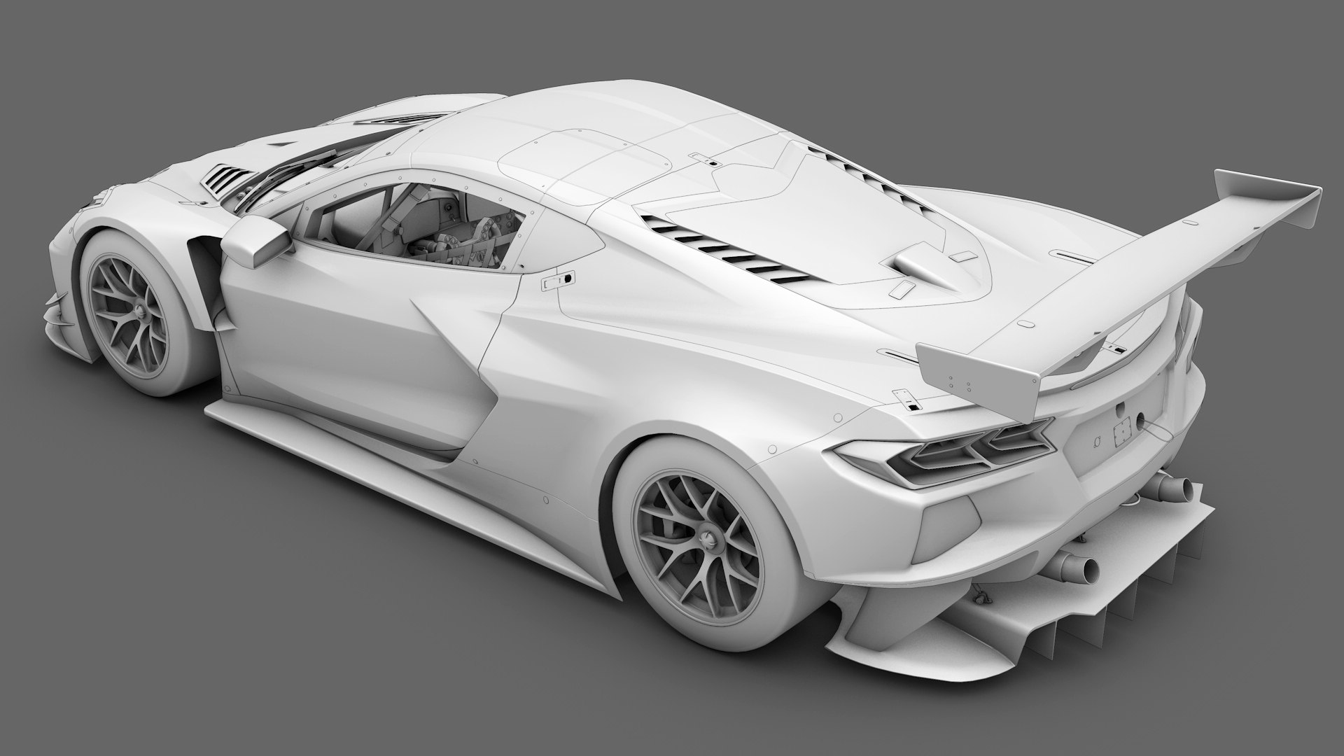 3D Chevrolet Corvette C8R GT3 GTLM - TurboSquid 2014954