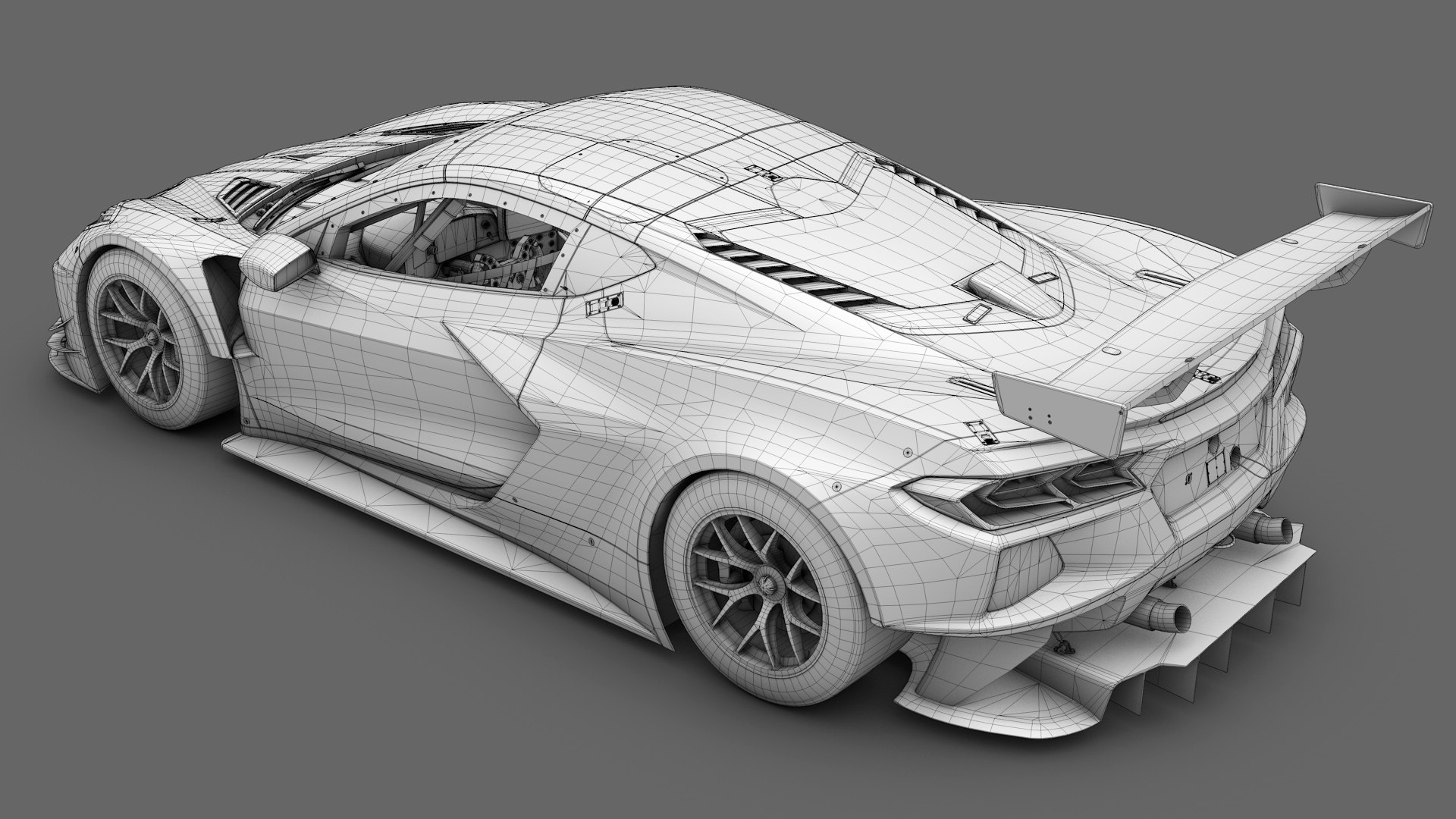 3D Chevrolet Corvette C8R GT3 GTLM - TurboSquid 2014954