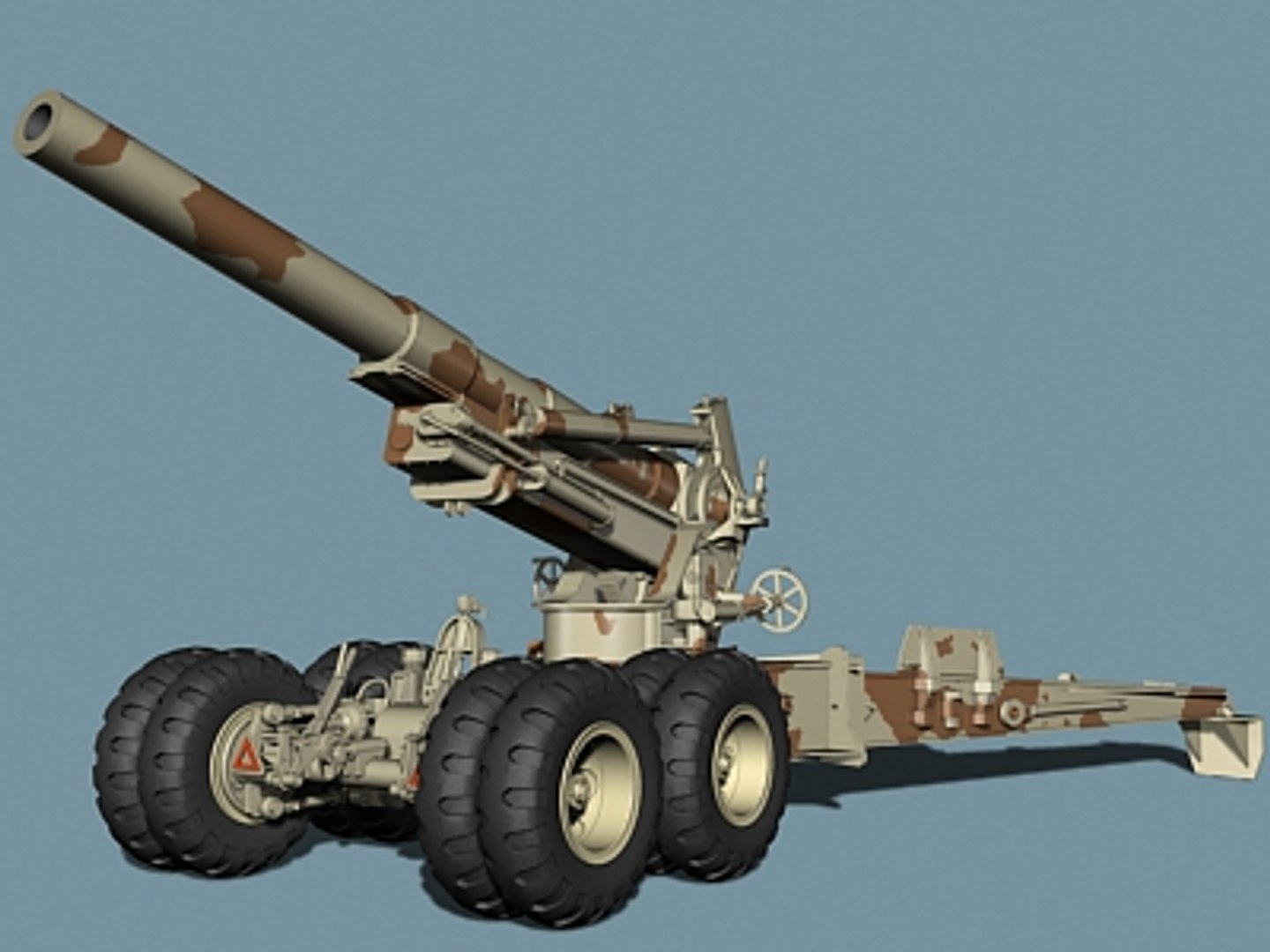 Artillery Cannon 3d Model