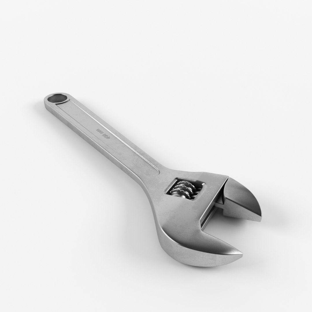 3D Adjustable Wrench Model - TurboSquid 1177788