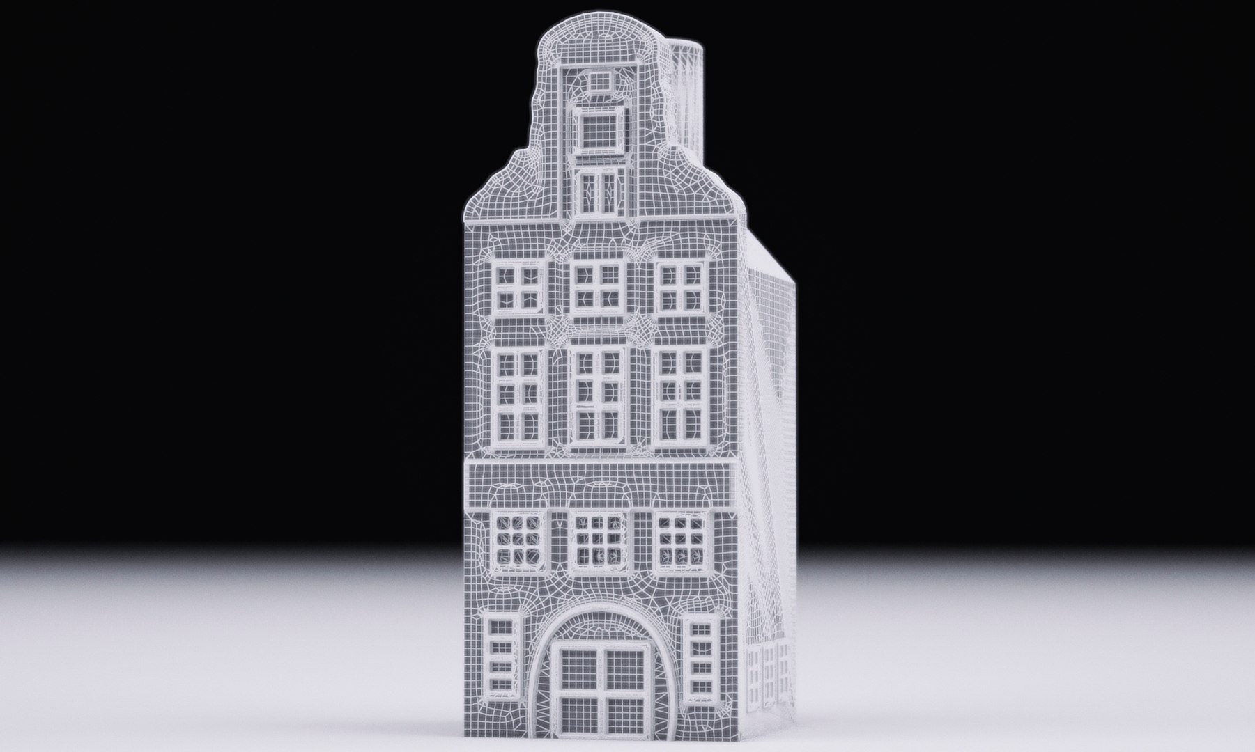 3d Dutch Ceramic House 2 Model