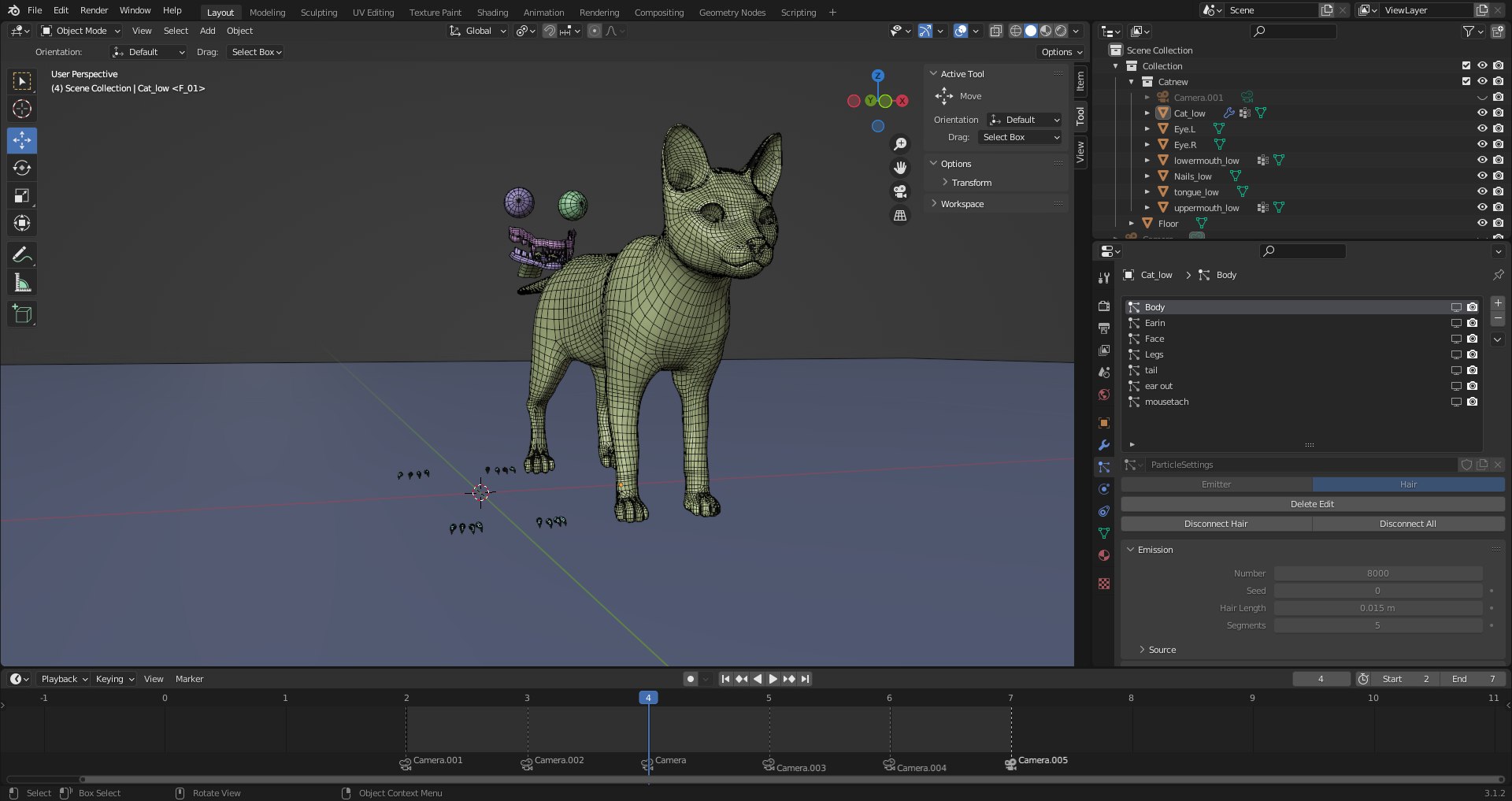 3D Fur Cat Grey Rigged And Animated - TurboSquid 1981402
