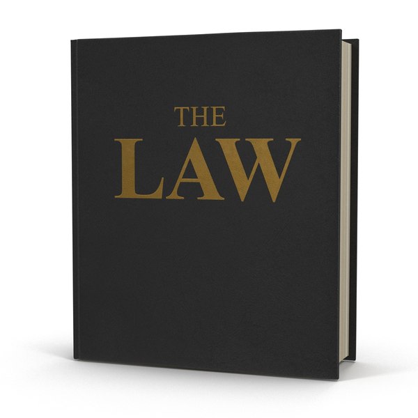 3d legal gavel scales law model