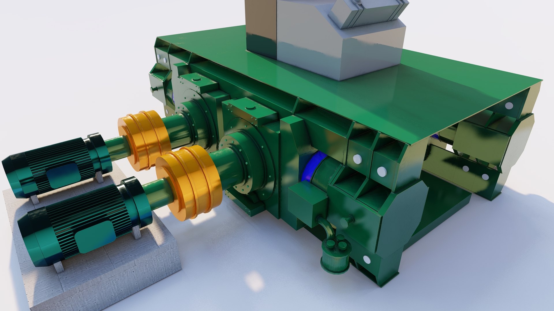 High Pressure Grinding Roll 3D model - TurboSquid 2171132