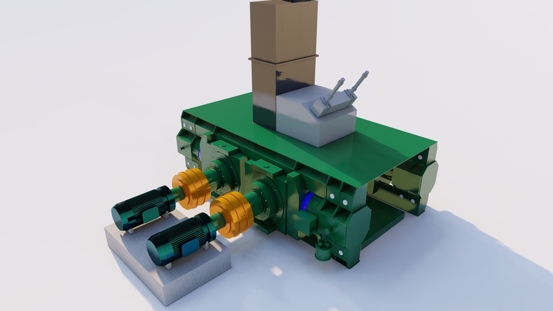 High Pressure Grinding Roll 3D model - TurboSquid 2171132
