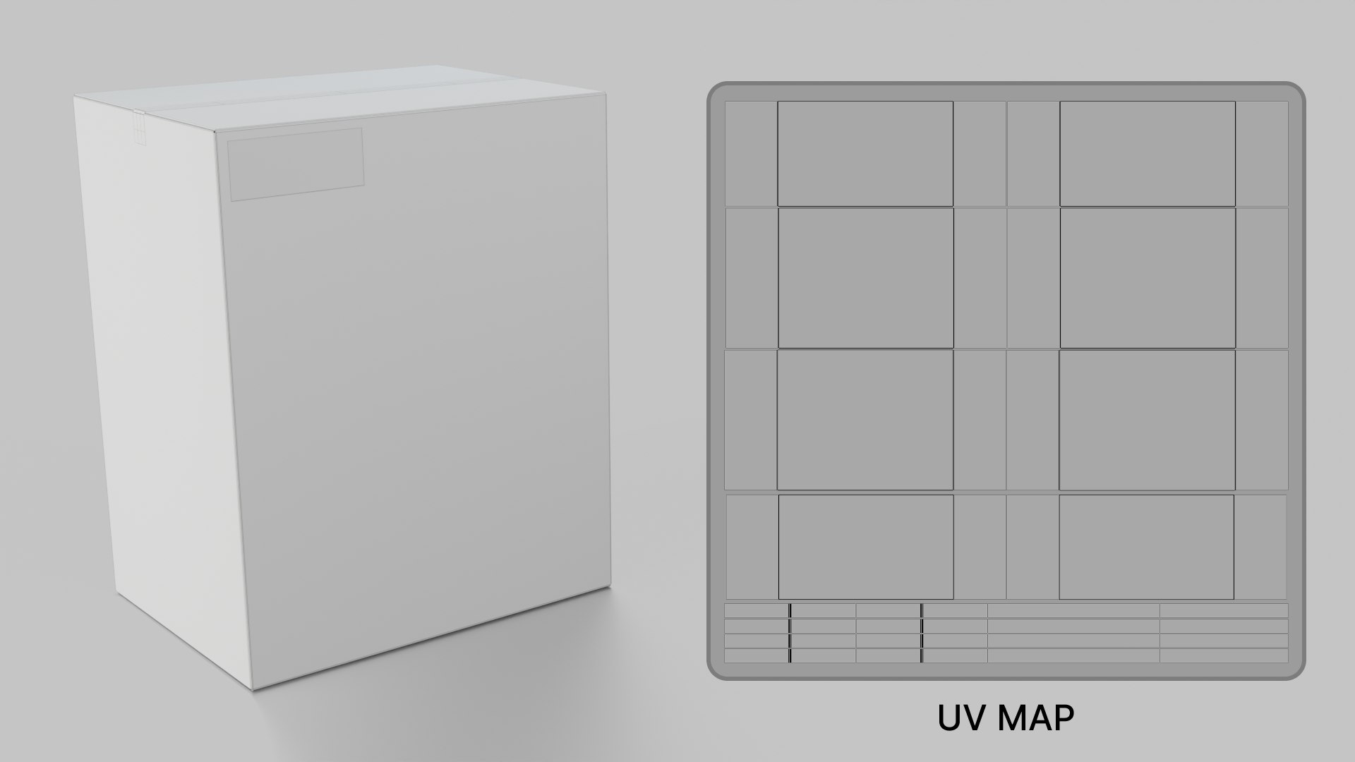 Tall Rectangular Cardboard Box - Rigged And Fully Customizable 3D Model ...