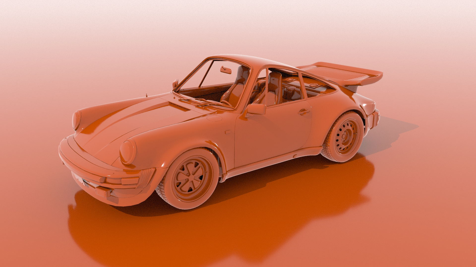 modelo 3d Porsche 930 estilizado - TurboSquid 2212133