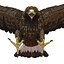 3d Golden Eagle Pose 6 Model