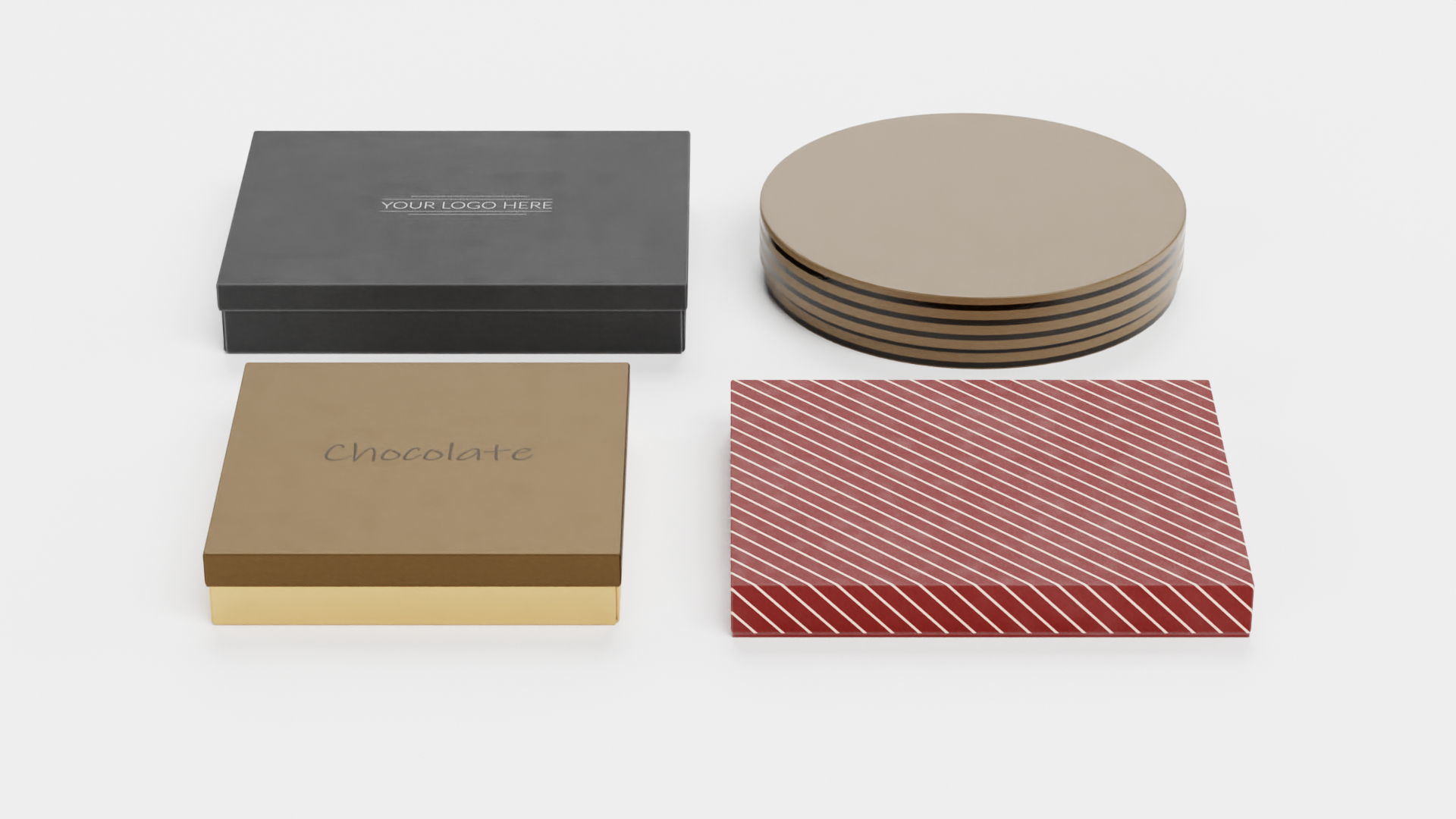 Chocolate Boxes 3D Model - TurboSquid 1519374