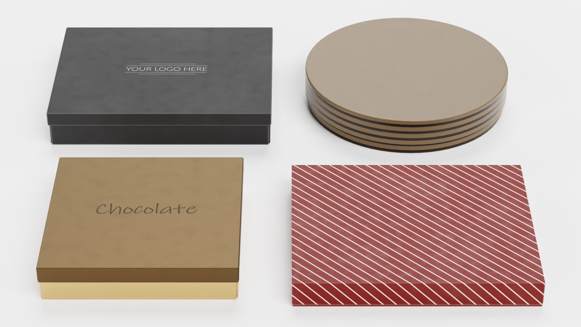 Chocolate Boxes 3D Model - TurboSquid 1519374