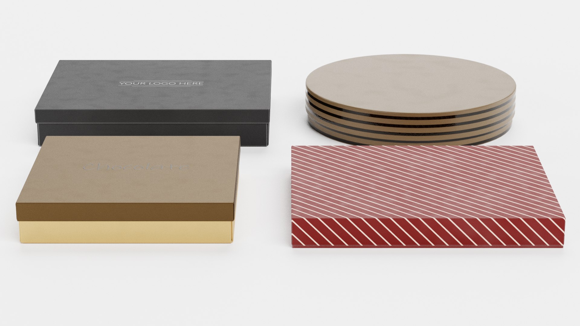 Chocolate Boxes 3D Model - TurboSquid 1519374