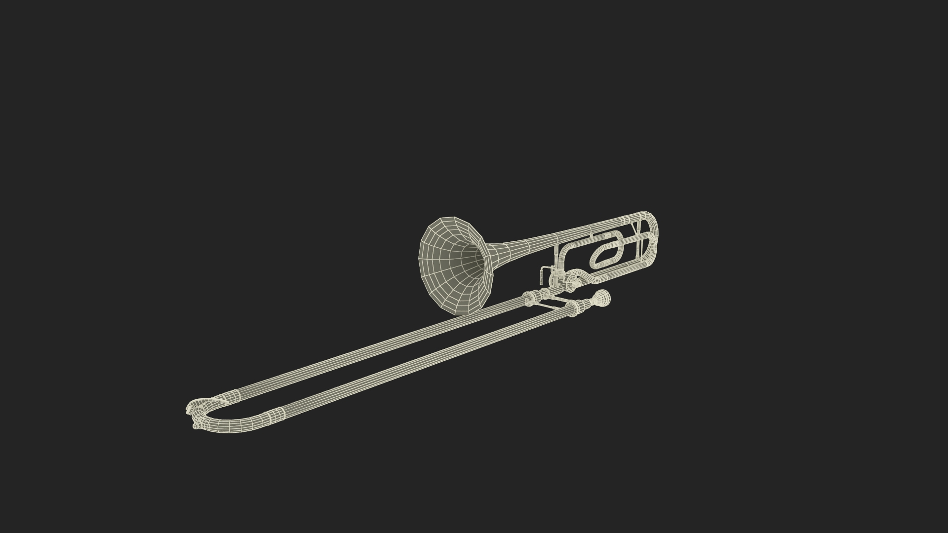 Trombone Musical Instrument Model - TurboSquid 2324019
