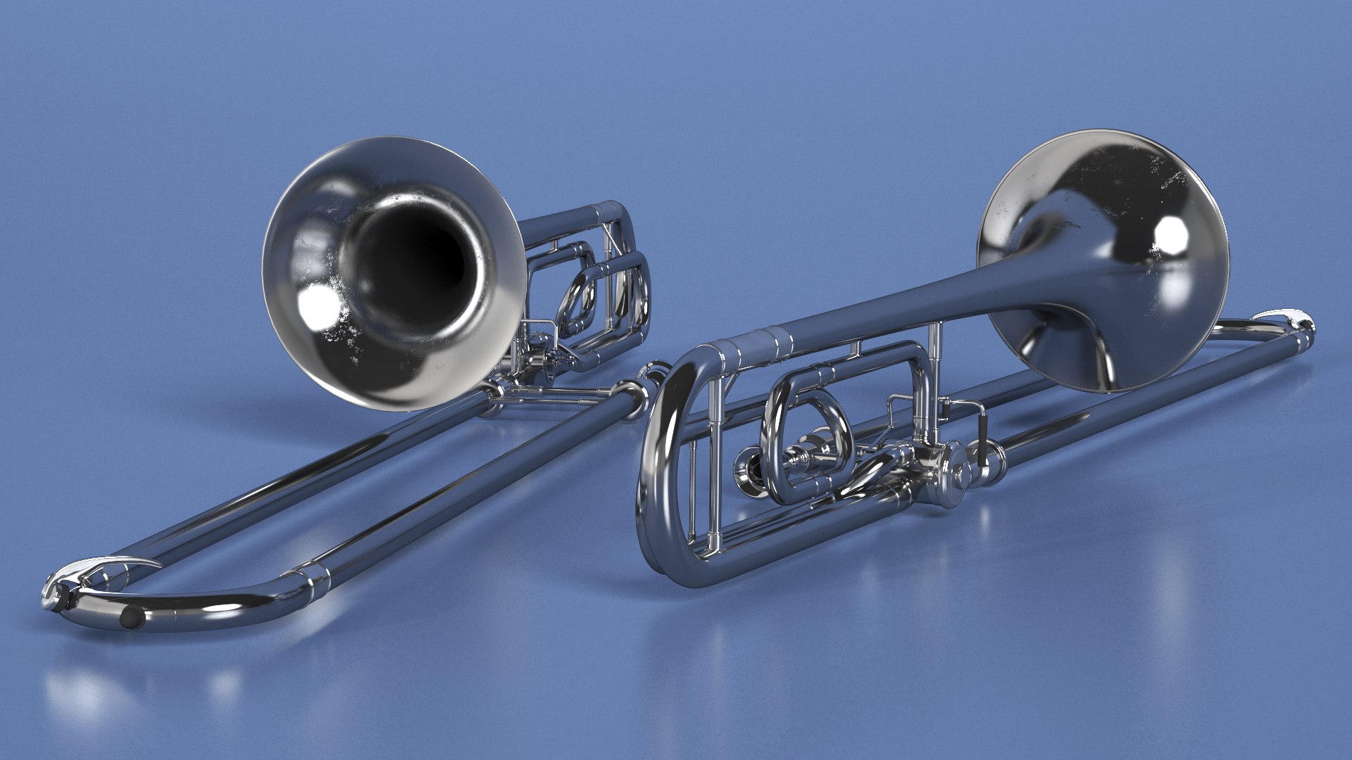 Trombone Musical Instrument Model - TurboSquid 2324019
