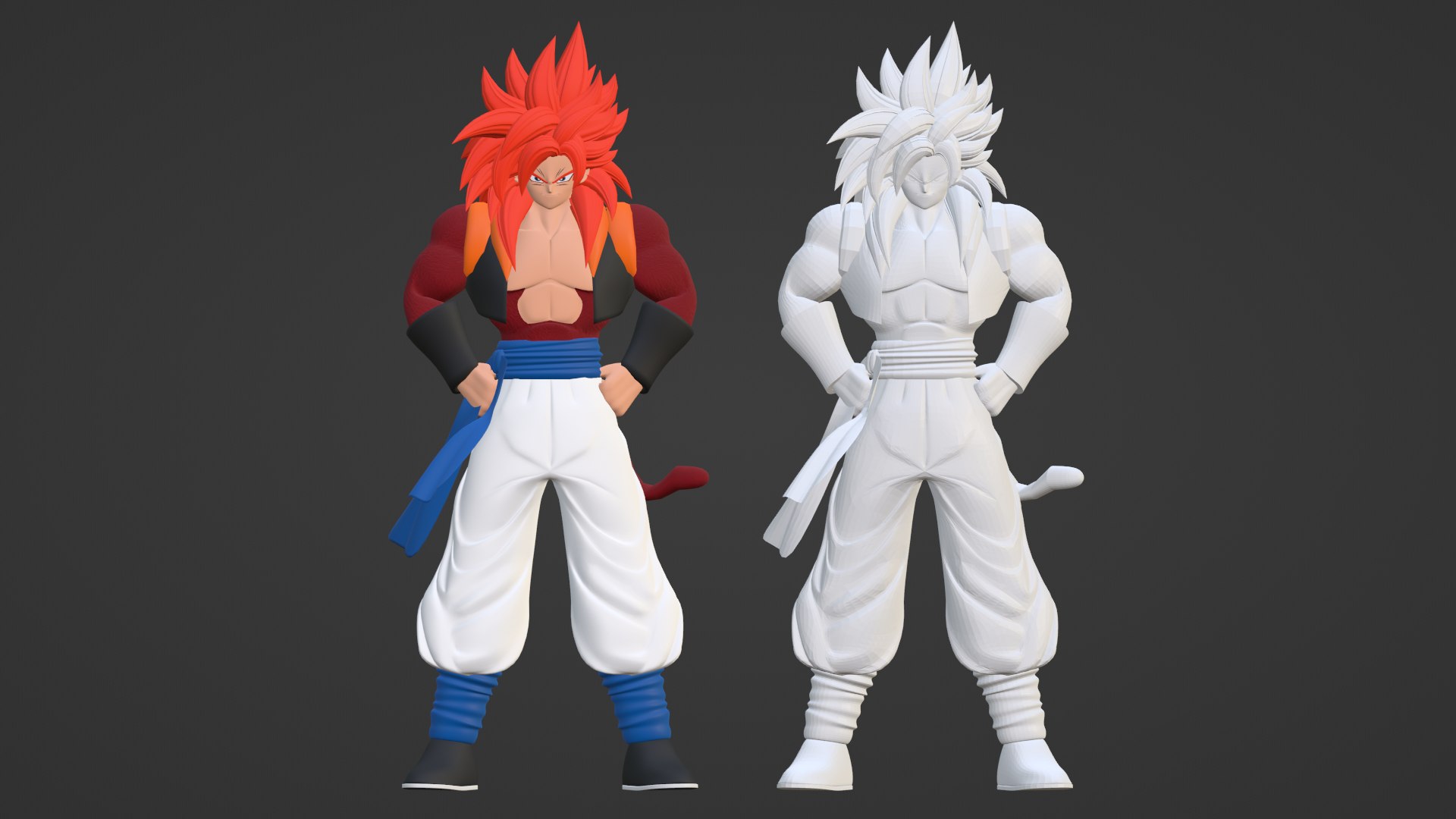 Gogeta Super Saiyan 4 - Dragonball GT 3D Model - TurboSquid 2277537